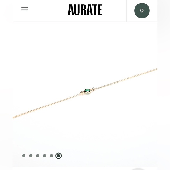 Aurate | Jewelry | Aurate Solid Gold Emerald Bracelet | Poshmark